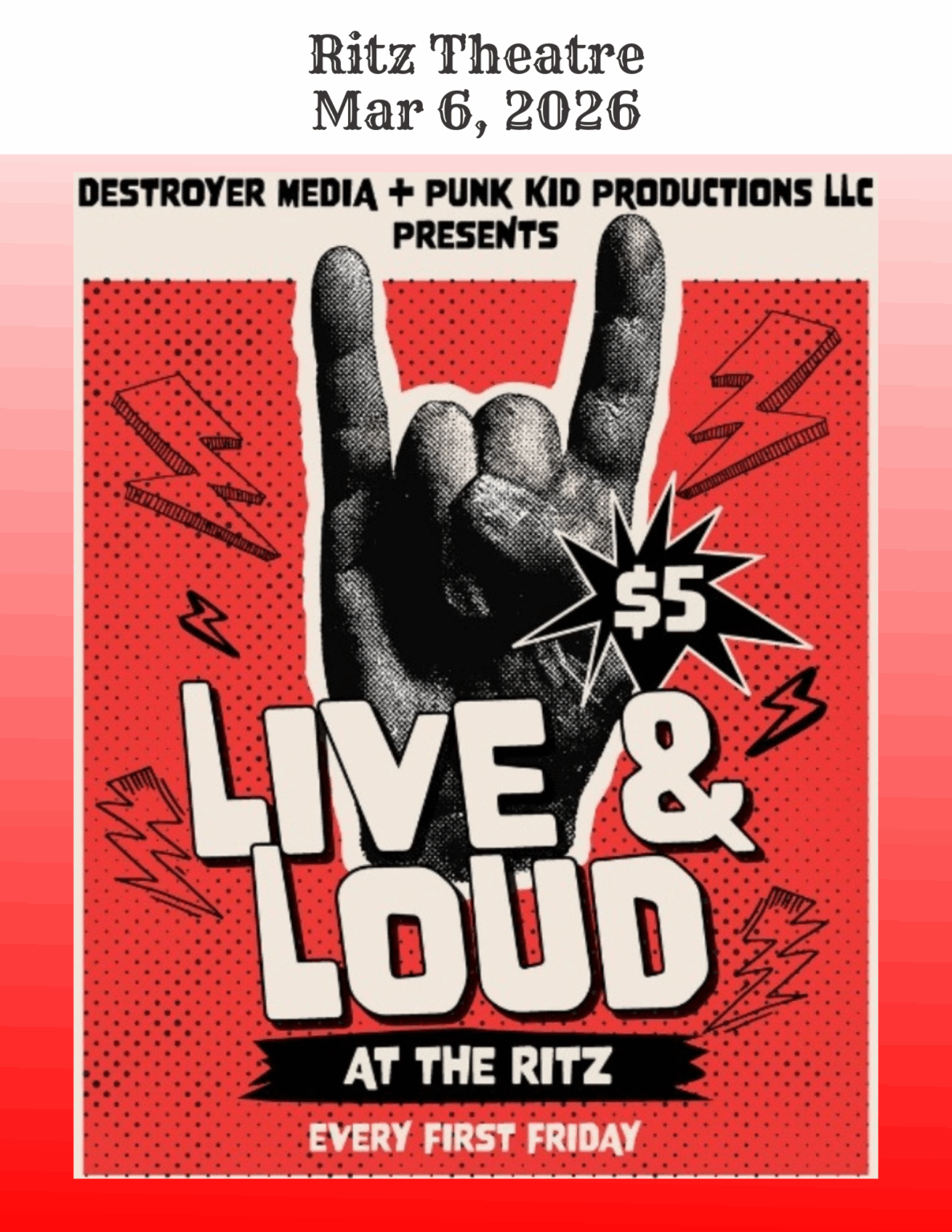 Live & Loud at The Ritz – Theatre Winter Haven